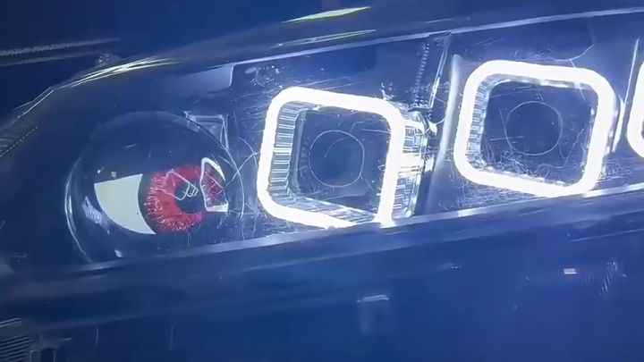 Lampu Projector Biled 3INCH Dynamic Devil Eye Animasi Lens Lensa ...