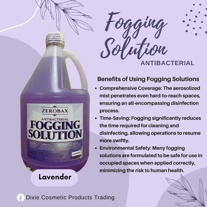 Antibacterial Disinfectant Fogging Solution 1 Gallon FDA License to ...