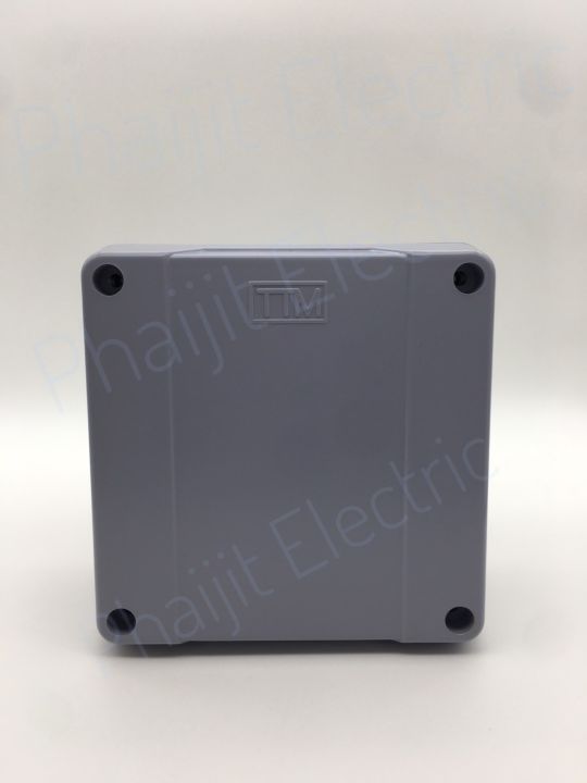TTM PLASTIC BOX กล่องพลาสติกน้ำ T-202 บ้อคเก็บสายไฟ TTM สีเทา Junctions ...