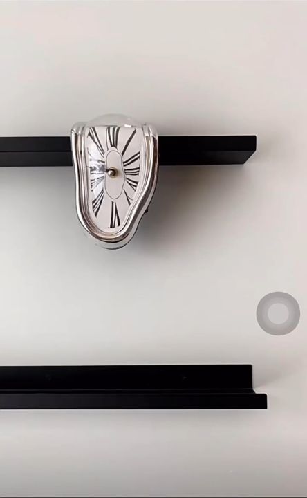 New Melting Clock Surreal Distorted Wall Clock Creative Surrealist ...
