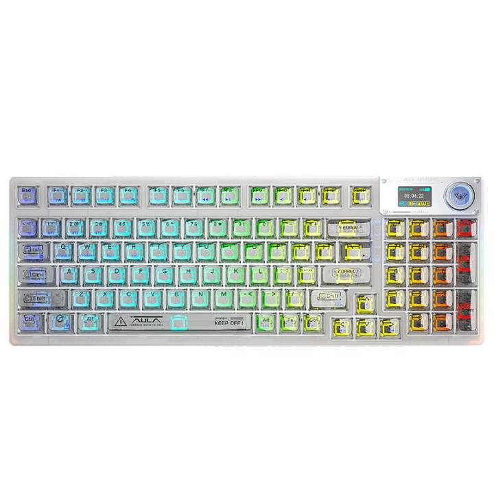 AULA-MOJING | Triple Mode Wireless Mechanical Keyboard with Transparent ...
