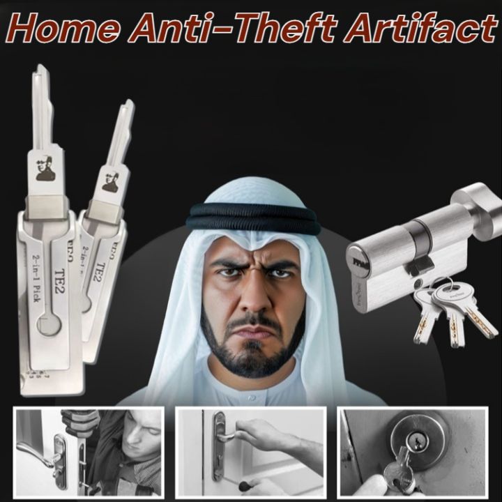 Home Anti-Theft Artifact 家用防盗神器 Universal Lock Picking Tool Master Key ...