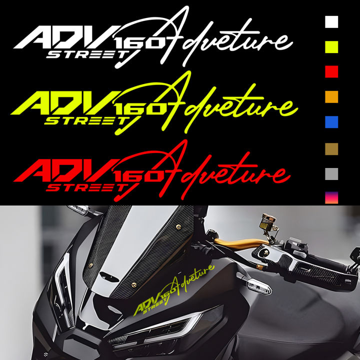 Honda ADV160 Sticker Reflective Motorcycle Body Windshield Pull Flower ...