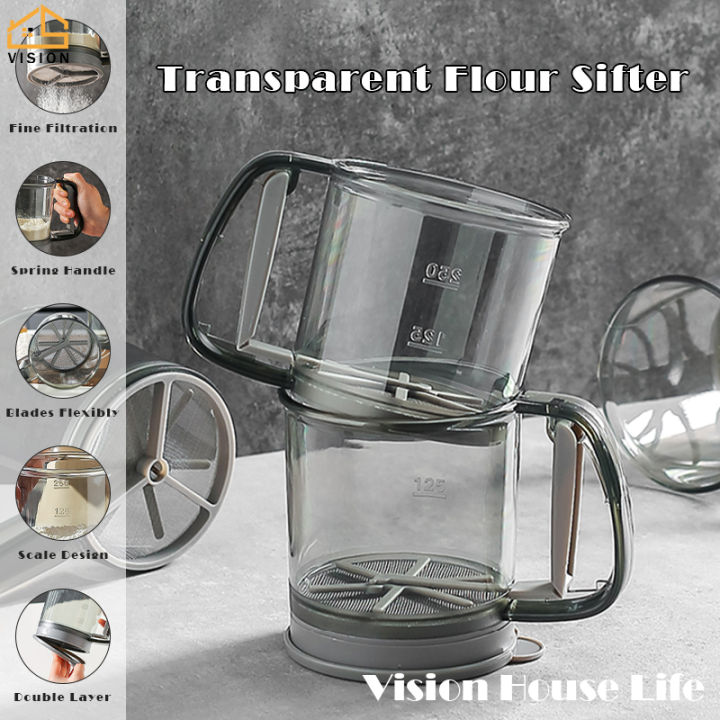 Vision Stainless Steel Flour Sifting Sifter Handheld Flour Screen ...