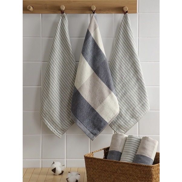 [READY STOCK] JAPANESE STYLE COTTON KITCHEN WASHROOM HAND TOWEL CLOTH ...