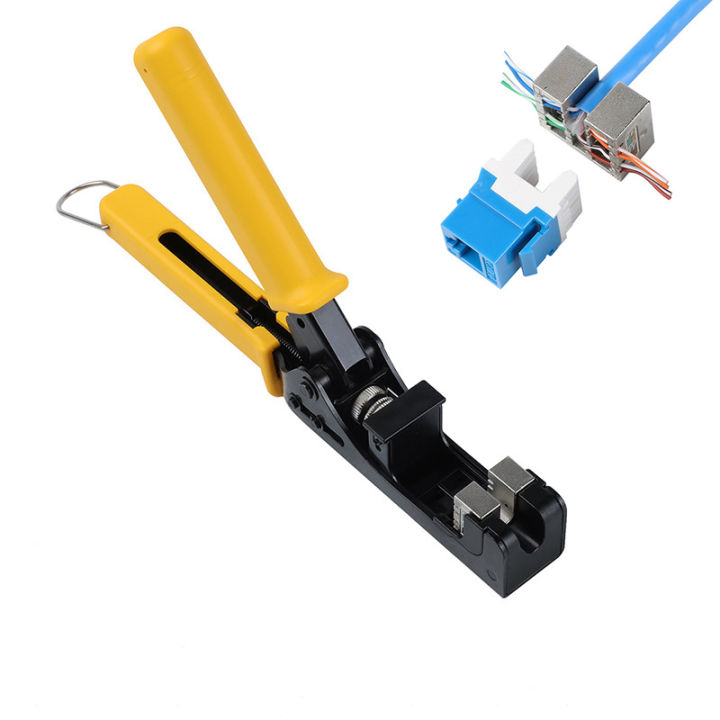 RJ45 Network Nodule Crimping Pliers with Hook 180° Network Cable Module ...