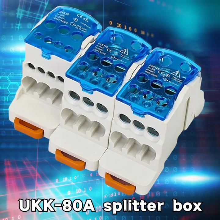 UKK-80A Single-Stage Splitter Box Wire Connector High-Current Household ...