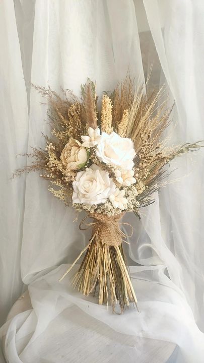 buket bunga wedding, buket bunga kering,hand buket | Lazada Indonesia