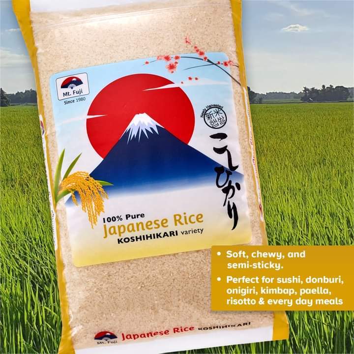 Japanese Rice Mt.Fuji Koshihikari good for Baked Sushi Paella Risotto ...