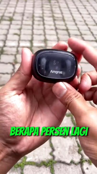Amgras Spacebuds Ⅱ Pro Earcuffs Bone Conduction Earbuds LED Display ...