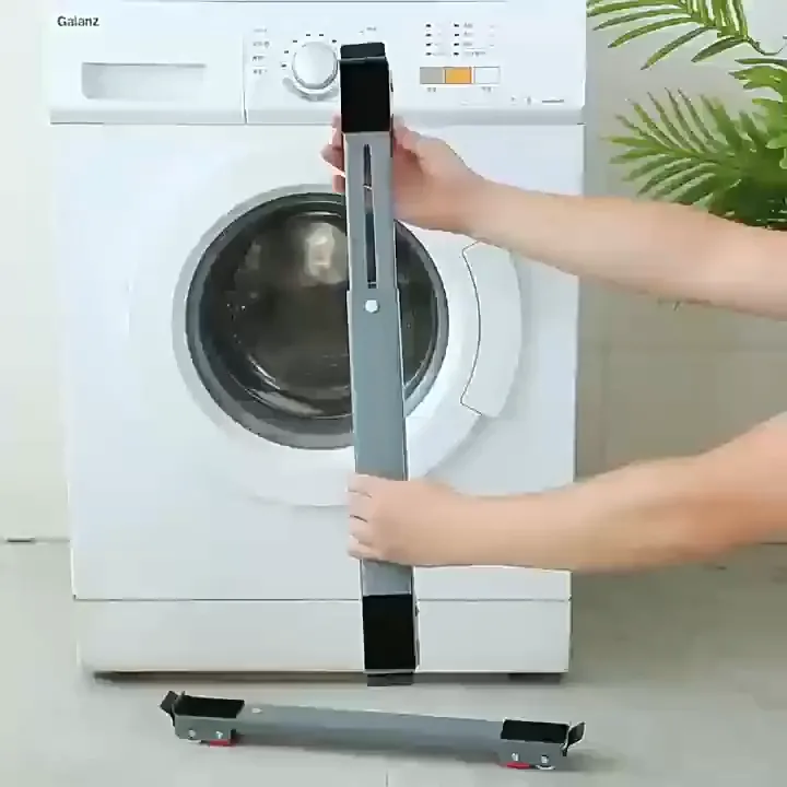 🇸🇬 (One Pair) Washing Machine Base Stand Rack / Fridge Roller Holder ...