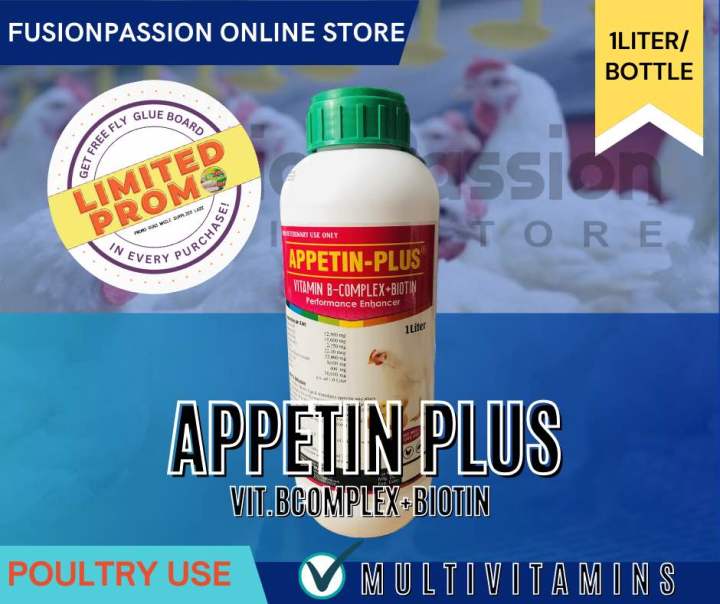 [FPOS] APPETIN PLUS Vitamin B-complex + Biotin - Poultry only / Broiler ...