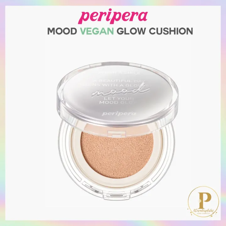 [ NEW/แท้🤍] PERIPERA MOOD VEGAN GLOW CUSHION SPF50 PA++++ คุชชั่น เพอริ ...