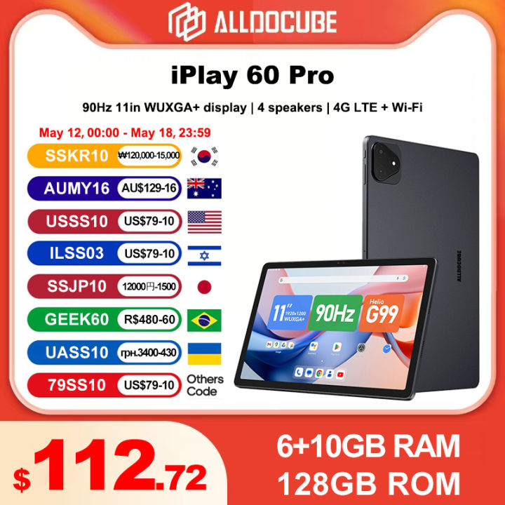 ALLDOCUBE iPlay 60 Pro Tablet 11-inch 90Hz Display 6GB+6GB RAM 128GB ...
