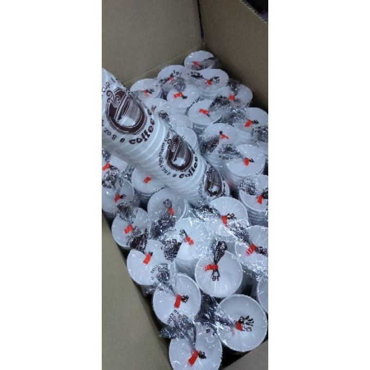 Styro cups 8oz sold 1 Boxs FREE 1pcs of kape | Lazada PH