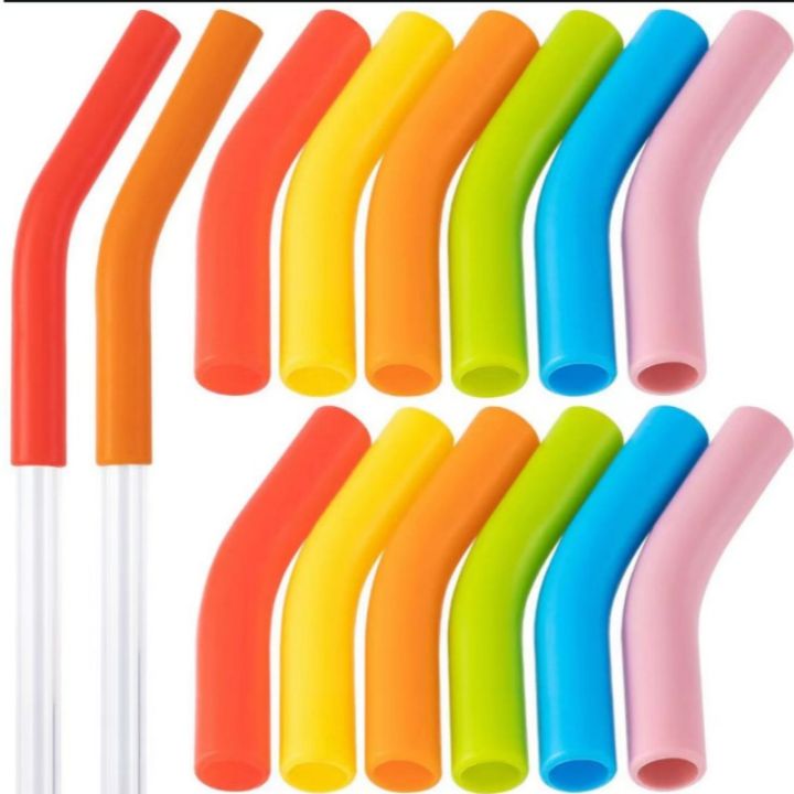 Silicone Straw Covers Metal Straws Tips Cover 8MM Wide Stainless Steel ...
