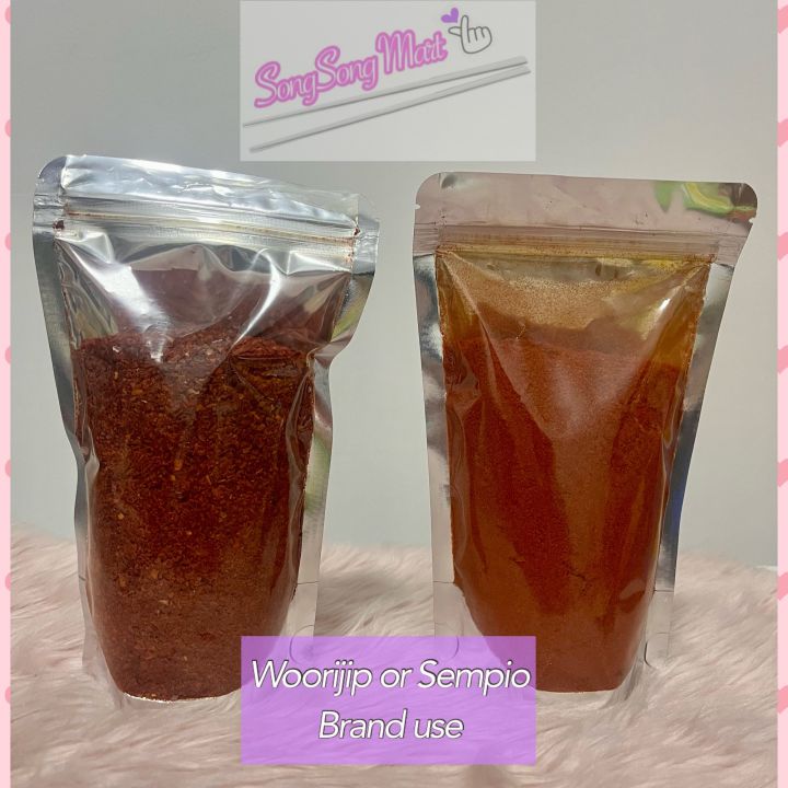 Woorijip / Sempio Repacked Chili powder / Gochugaru flakes 180g & 100g ...