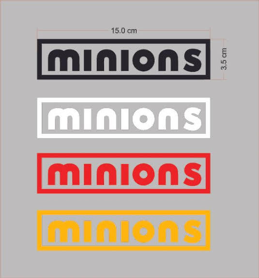 Cutting sticker sepeda Minion Stiker Sepeda Mini Minions | Lazada Indonesia