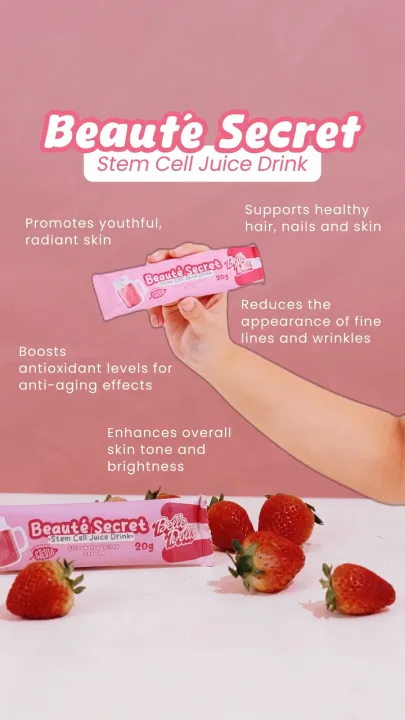 Beautederm Belle Dolls Beaute Secret Stem Cell Juice Drink (Strawberry ...