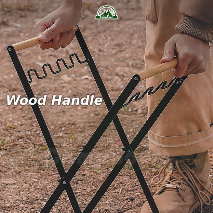 CampBoost Camping Foldable Garbage Bin Trash Bag Holder Rubbish Bin ...