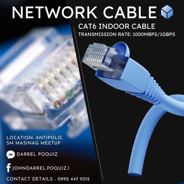 Straight Through Ethernet Cable/LAN Cable/ CAT6 UTP Cable | Lazada PH