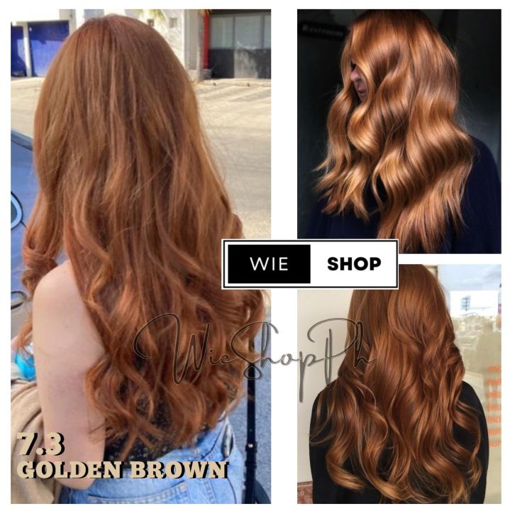 Bremod 7.3 Golden brown hair color set with oxidizer (6%, 9% or 12% ...