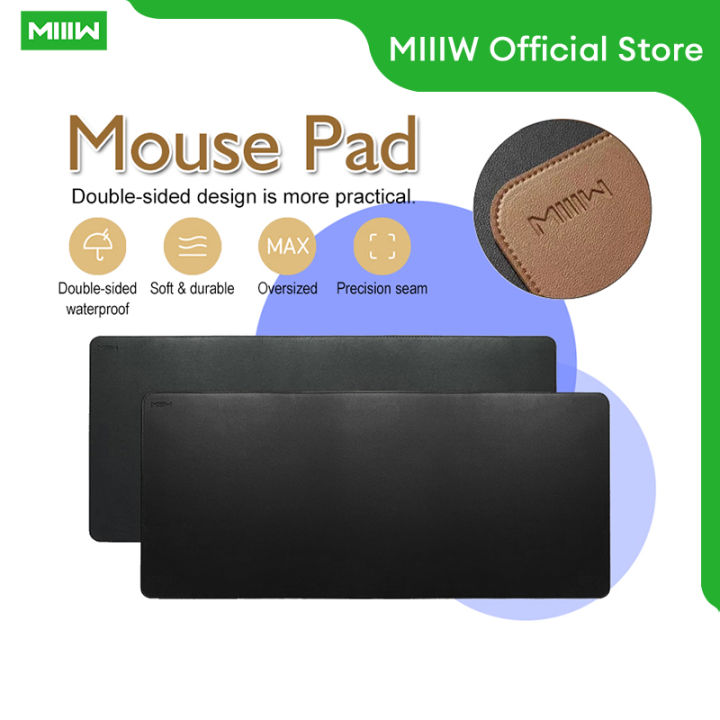 MIIIW แผ่นรองเมาส์ขนาดใหญ่ 900*400mm แผ่นรองเมาส์ แผ่นรองเมาส์หนังคอร์ก ...