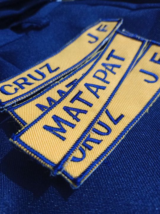 Name cloth for security guard ( Embroidered) | Lazada PH