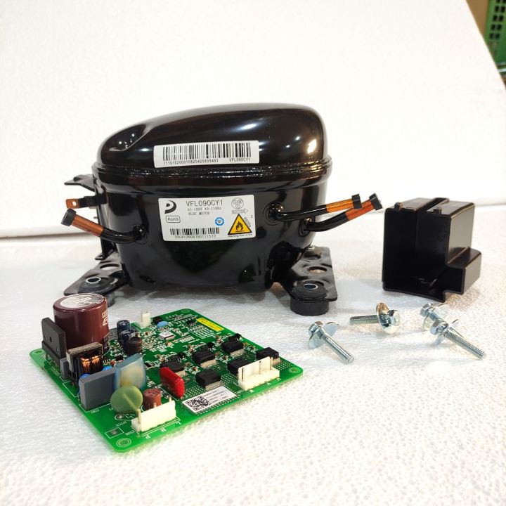 Compressor Kulkas MIDEA plus PCB Inverter side by side VFL09CY1 ...