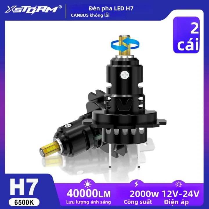 Đèn Pha LED XSTORM H7 2000W 400000LM Tương Thích Canbus, Bóng Đèn Ô Tô ...