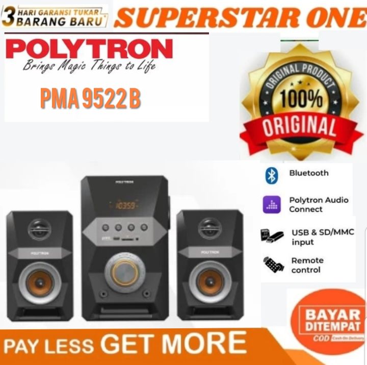 Polytron PMA 9522 B POLYTRON speaker aktif bluetooth | Lazada Indonesia