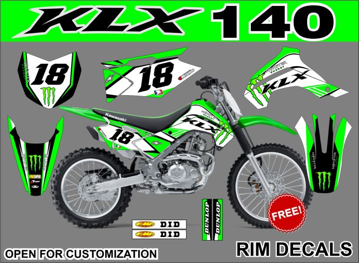 Kawasaki klx 140 full body decals | Lazada PH