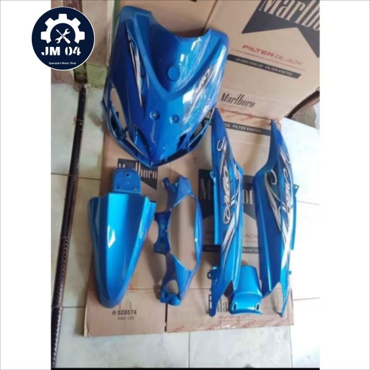 Cover body full halus motor yamaha mio smile 2009-2010+striping warna ...