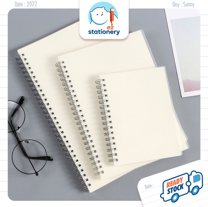 🇲🇾 Ready Stock Matt Cover Notebook B5 A5 A6 160 Pages Journal Diary ...