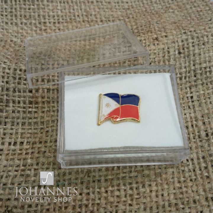 Philippine Flag Collar Pin with Acrylic Case | Lazada PH