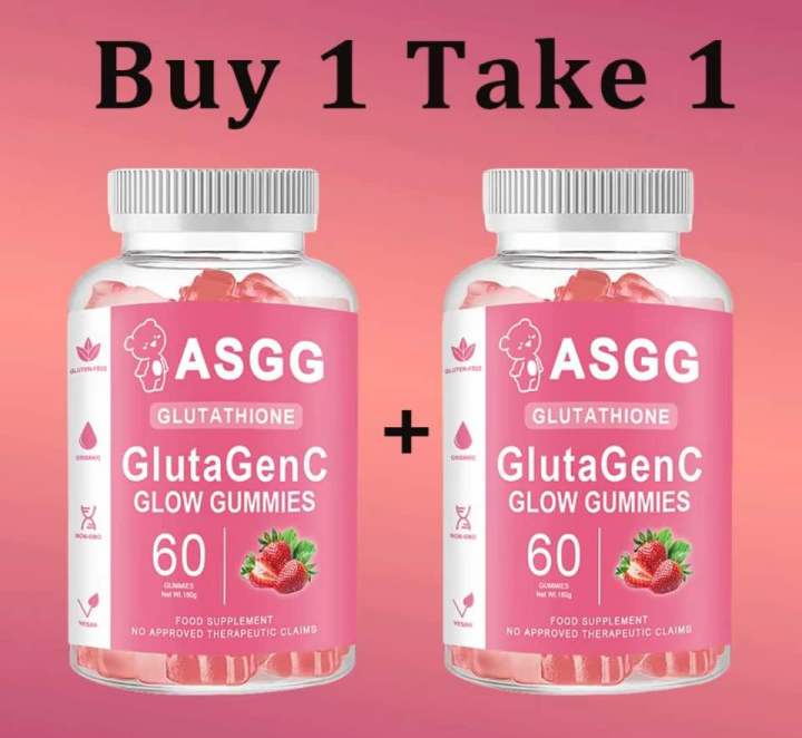 [BUY 1 TAKE 1] ASGG Glutathione GlutaGenC Glow Gummies | Lazada PH
