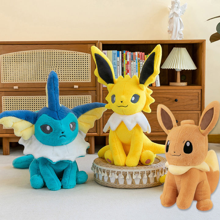 Pokemon Eevee Soft Hug Series ตุ๊กตา Plush ตุ๊กตาของเล่น Vaporeon ...