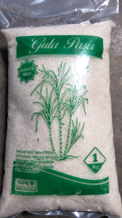 Gula Pasir Lokal Kemasan 1kg Gula Pasir Timbangan 1kg | Lazada Indonesia
