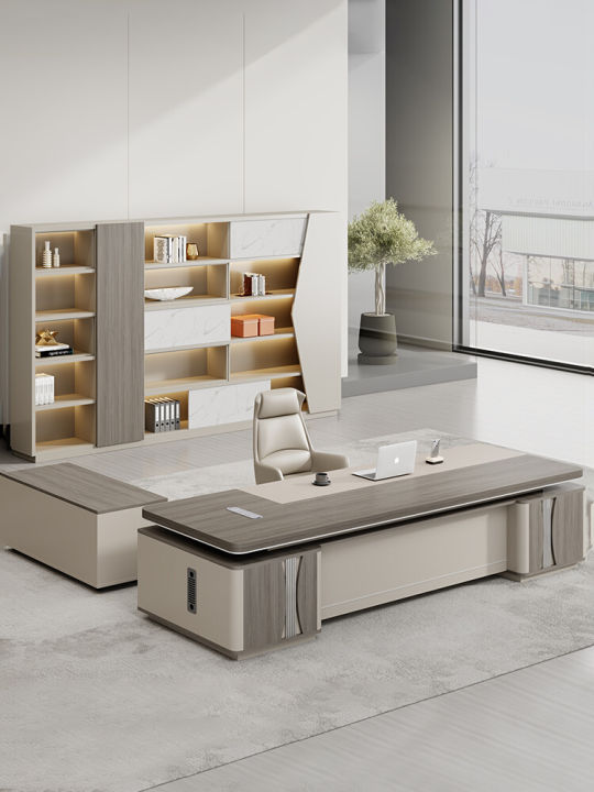 Affordable Luxury Fashion Fancy Boss Desk Desk High-End Executive Desk ...