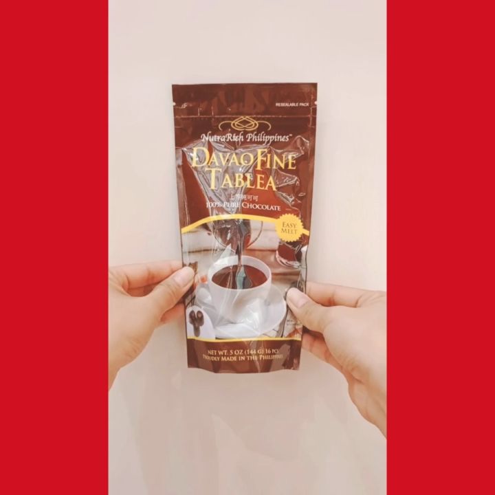 Davao Fine Tablea 144g – NUTRARICH – 100% Pure Cacao Tablets | Lazada PH