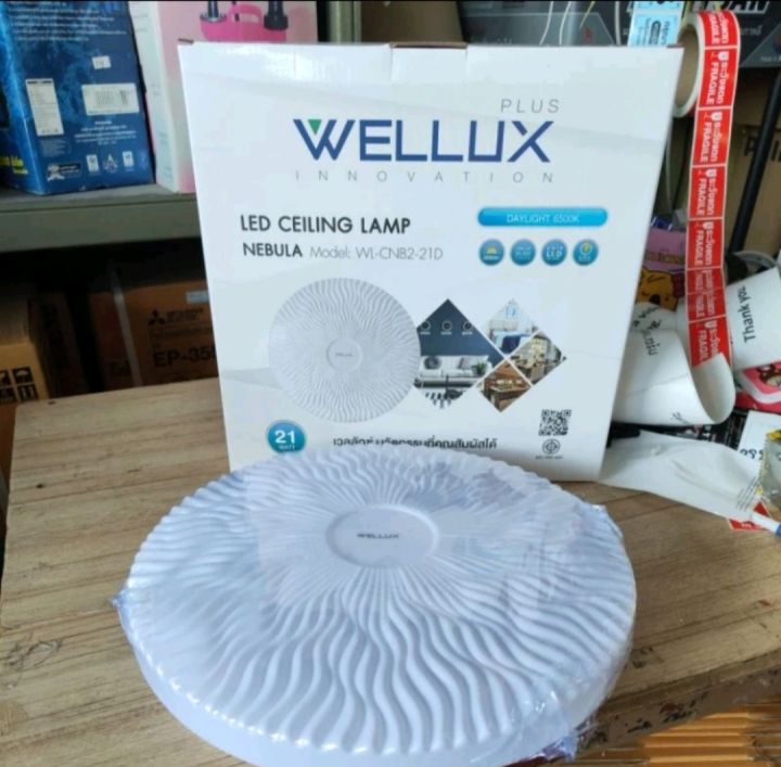 โคมซาลาเปา โคมไฟ ติดเพดาน แอลอีดี LED CEILING LAMP WELLUX 21W (WL-CNB2 ...
