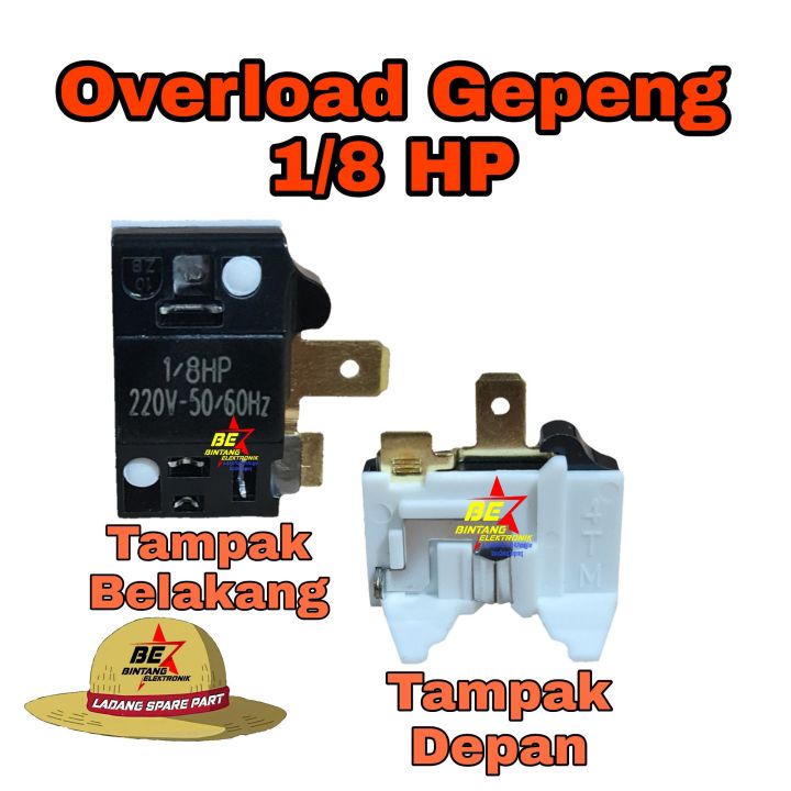 OVERLOAD KULKAS GEPENG 1/8 HP OVERLOAD PTC GEPENG 1/8 PK | Lazada Indonesia