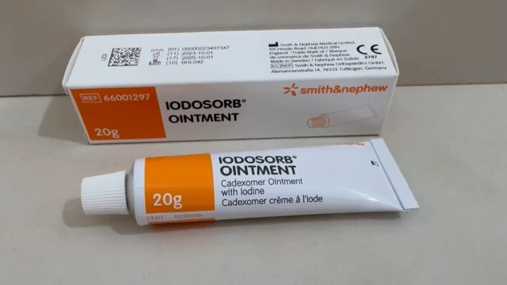 (Exp: 6/2025) Smith & Nephew Iodosorb ointment 20g S&N 施樂輝 66001297 ...