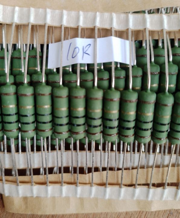 resistor 2 watt 10 ohm 10 PCS kaki tembaga renceng harga per 10 biji ...