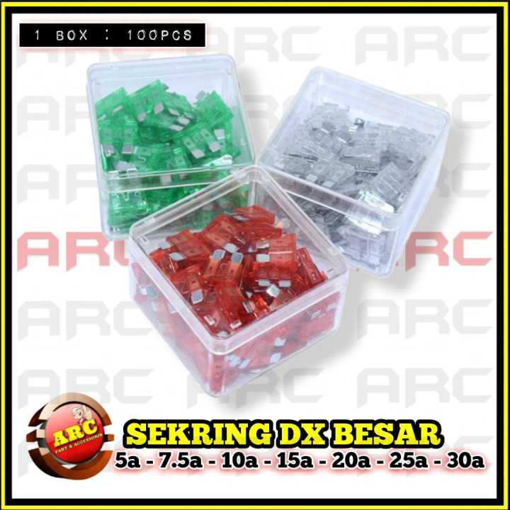 Fuse dx sekring tancap besar 10a 15a 20a 25a 30a | Lazada Indonesia