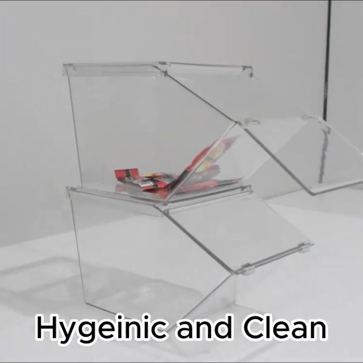 8PCS Acrylic storage organizer Clear coffee organizer set candy ...