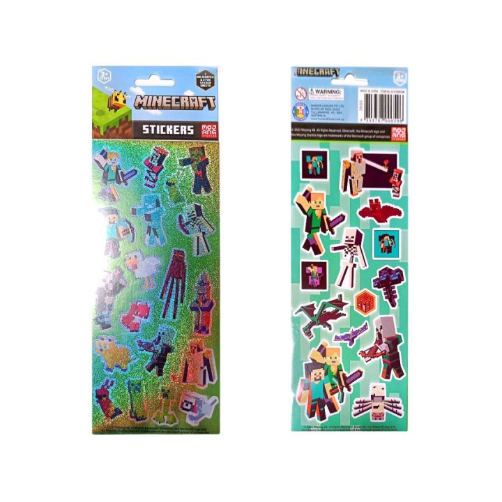 Minecraft Stickers 3 Pack Holographic (Minecraft, Minecraft Stickers ...