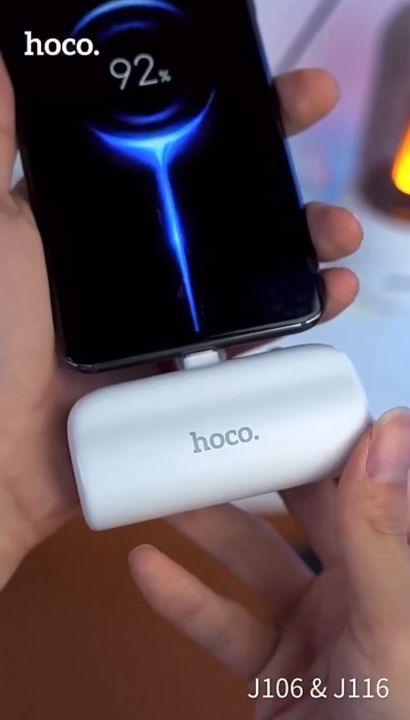 HOCO รุ่น J106 J116 แบตสำรอง 5000mAh 2A Power Bank ชาร์จเร็ว สำหรับiP/Type-C Fast Quick Charge ...