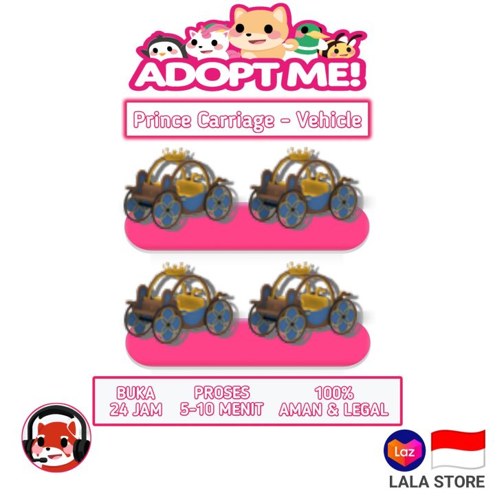 Adopt Me Vehicle - Prince Carriage - Roblox | Lazada Indonesia