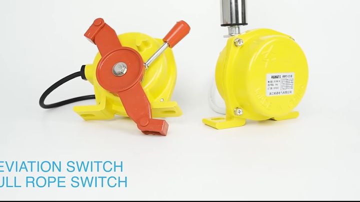 2-way Safety Emergency Stop Rope switch Bidirectional Pull Rope Cord ...